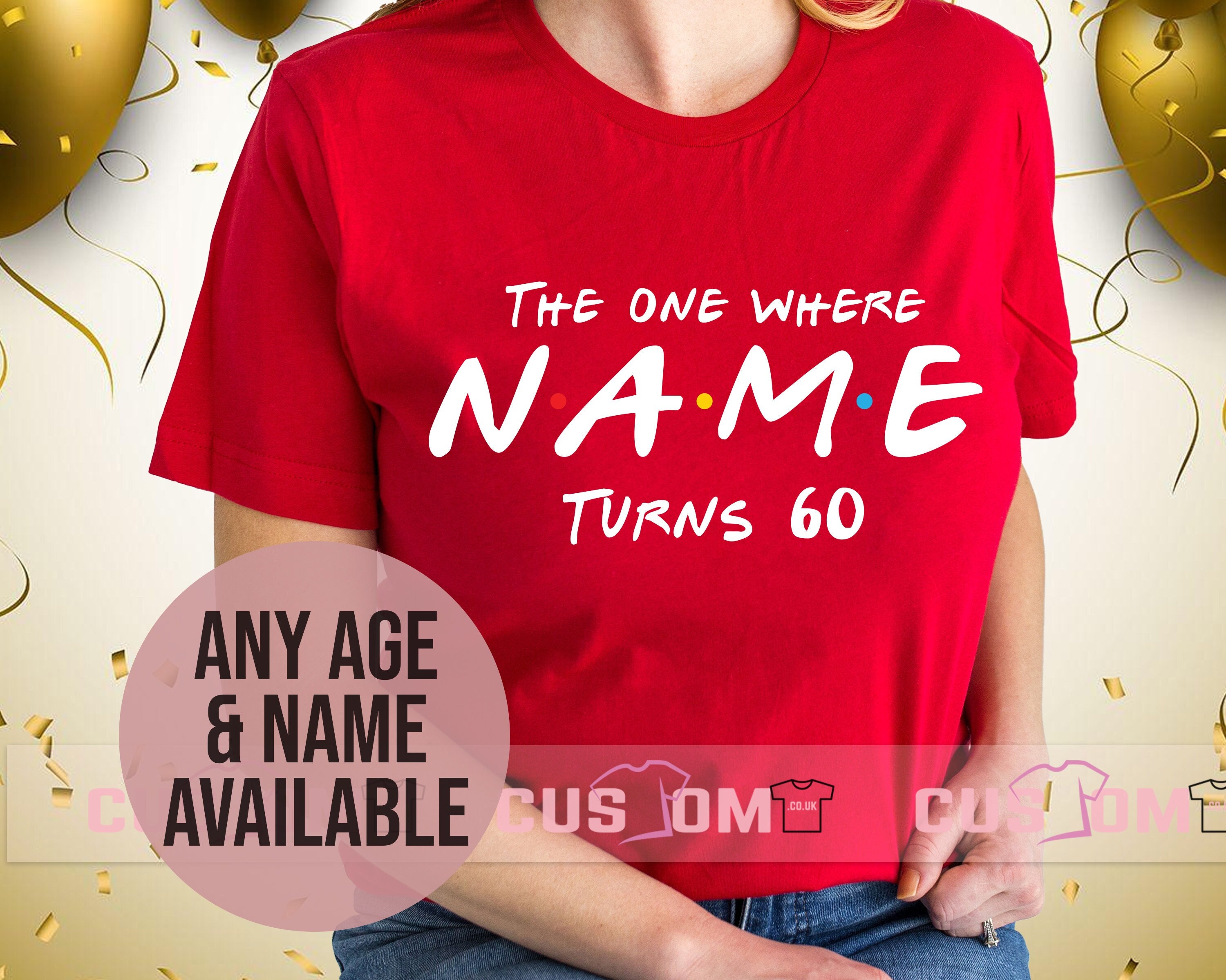 Custom Name 60th Birthday Tshirt for Women Sixty Birthday - Etsy