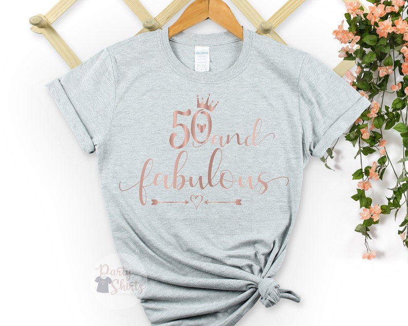 50th Birthday Tshirt 50th Birthday Gift for Women Custom - Etsy