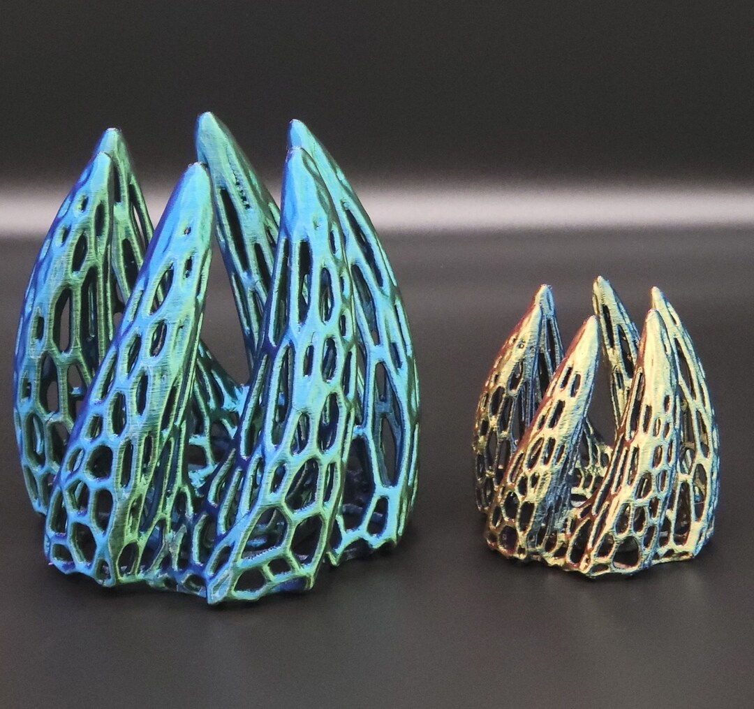 Fire Coral Spire Aquarium Decoration Shrimp Hide Fish Shelter Fish Tank ...