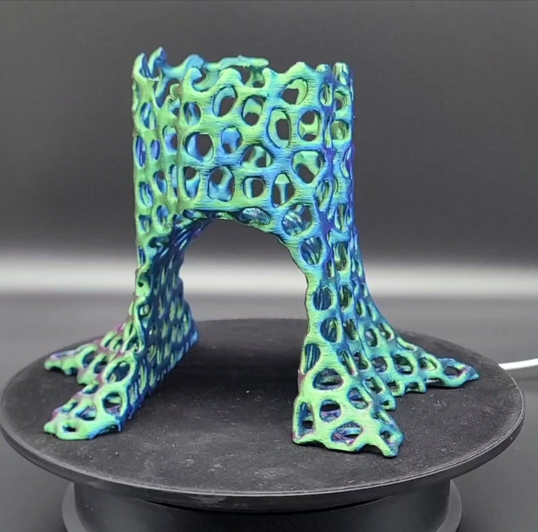 3D Printed Voronoi Tree Trunk Tunnel: Aquarium Shrimp Hideaway - Etsy