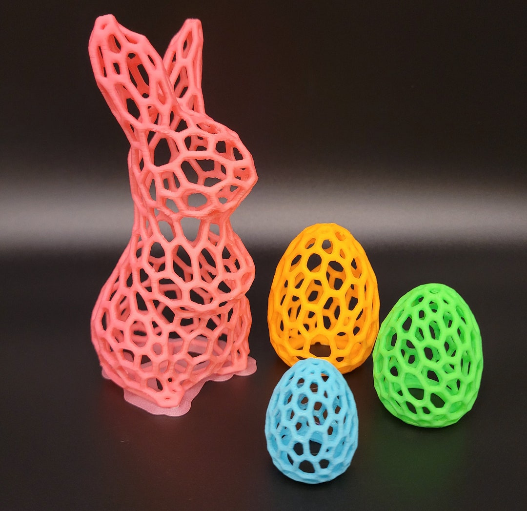Bunny With Three Eggs Aquarium Decoration Fish Tank Decor Shrimp Hide ...
