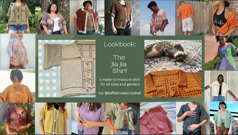 The Jia Jia Shirt - Men's Crochet Pattern - Made-to-measure Shirt for ...