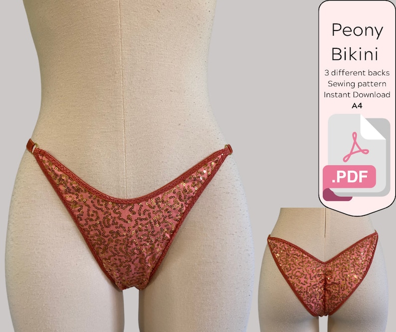 Poppy Bikini PDF Pattern - Etsy