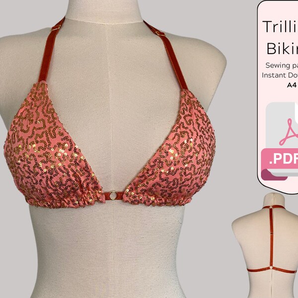 Triangle Bikini Sewing Pattern - Etsy