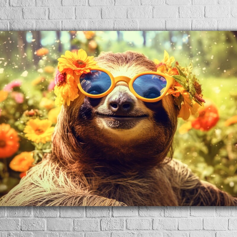 Sloth Wall Art - Etsy
