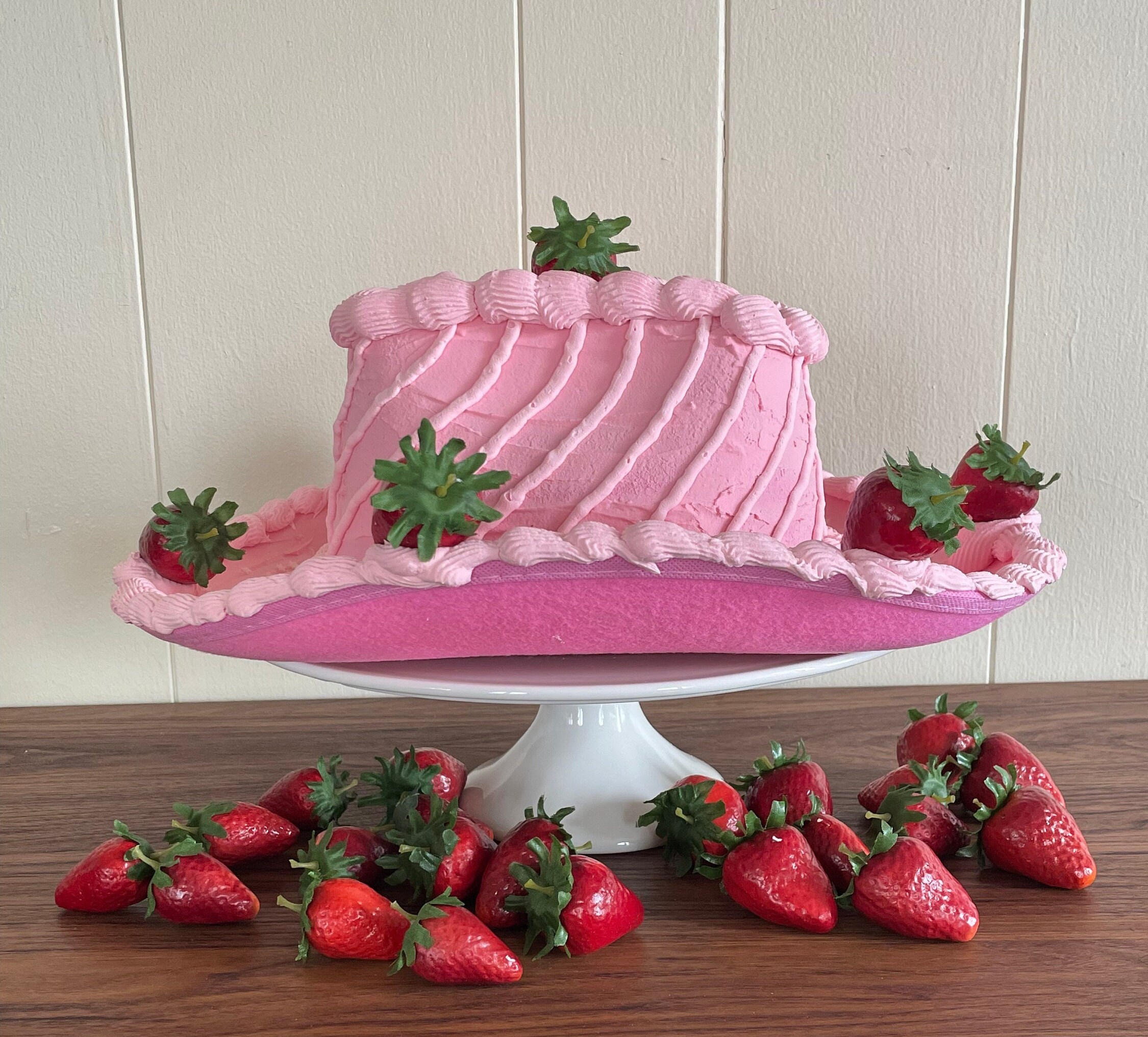 Swirlberry Custom Fake Cake Hat Wearable Art Cowgirl Hat Cowboy Hat ...