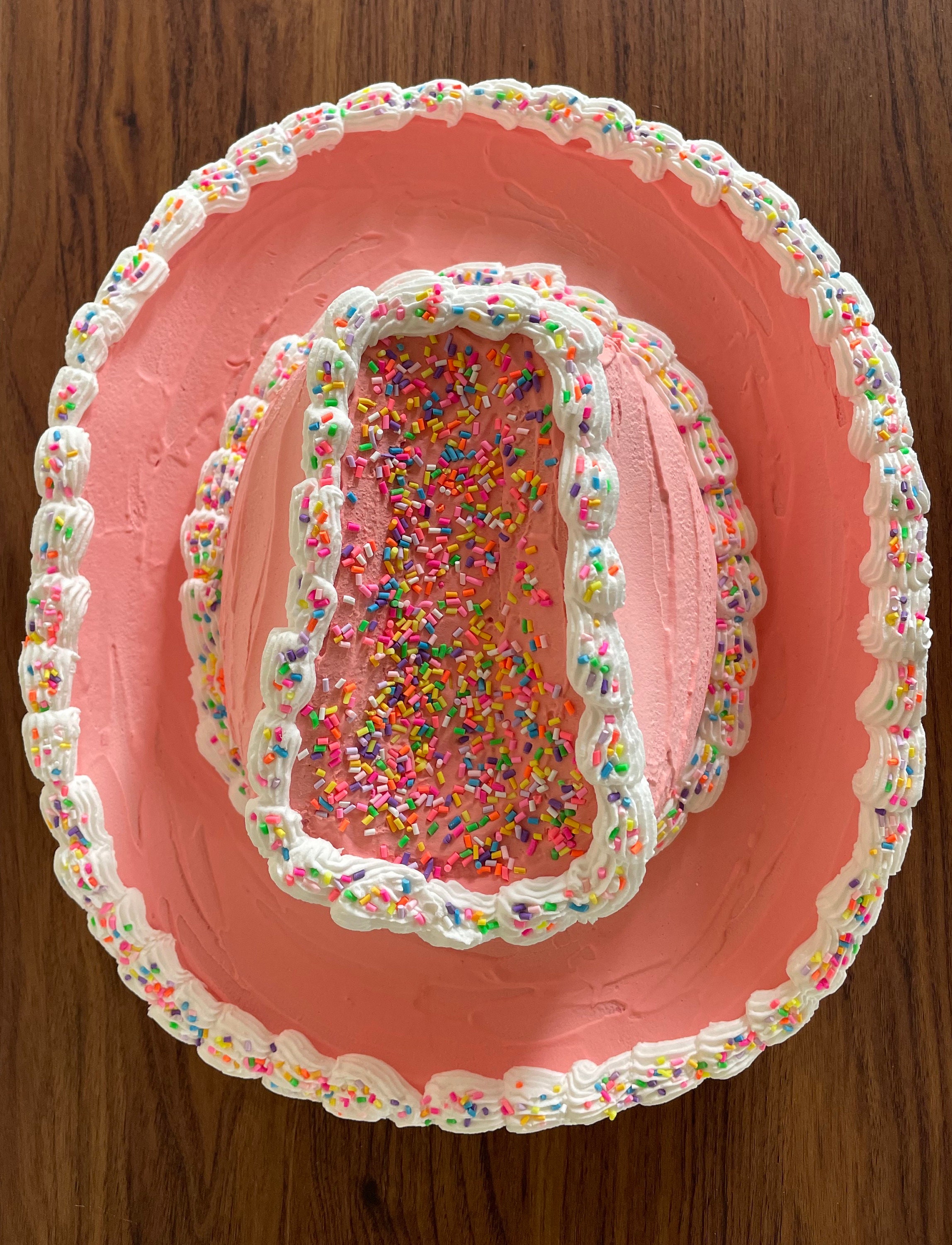 Rainbow Ryder Custom Fake Cake Hat Wearable Art Cowgirl Hat Cowboy Hat ...