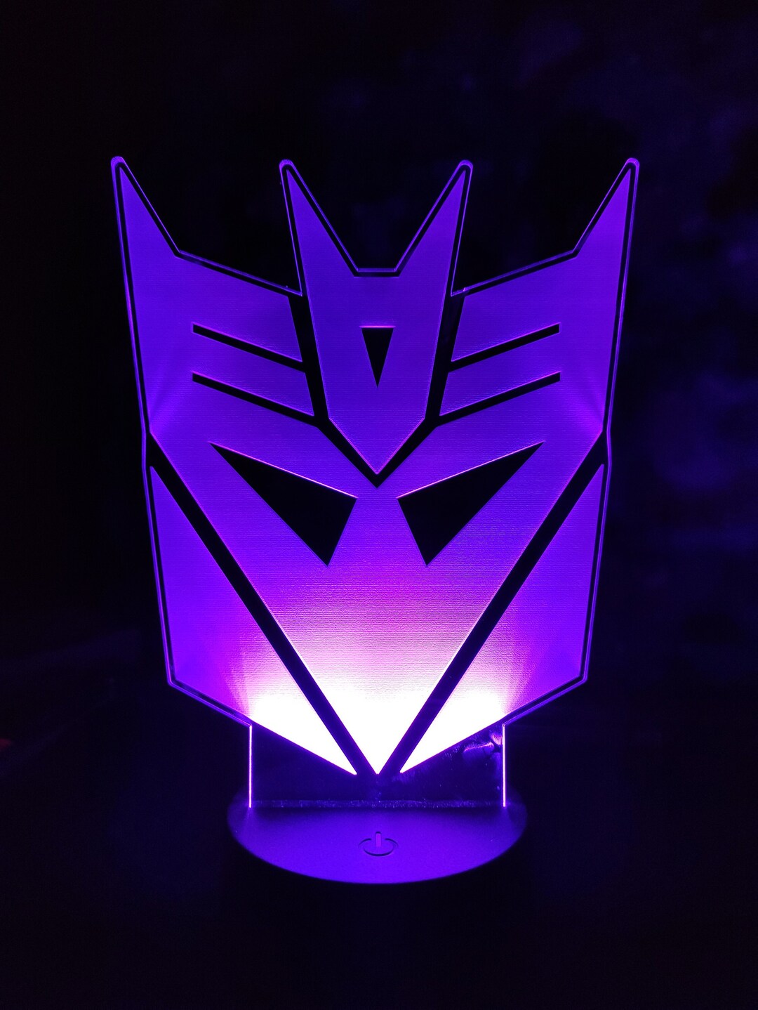 Decepticons Symbol Desk LED Light Transformers Inspired - Etsy