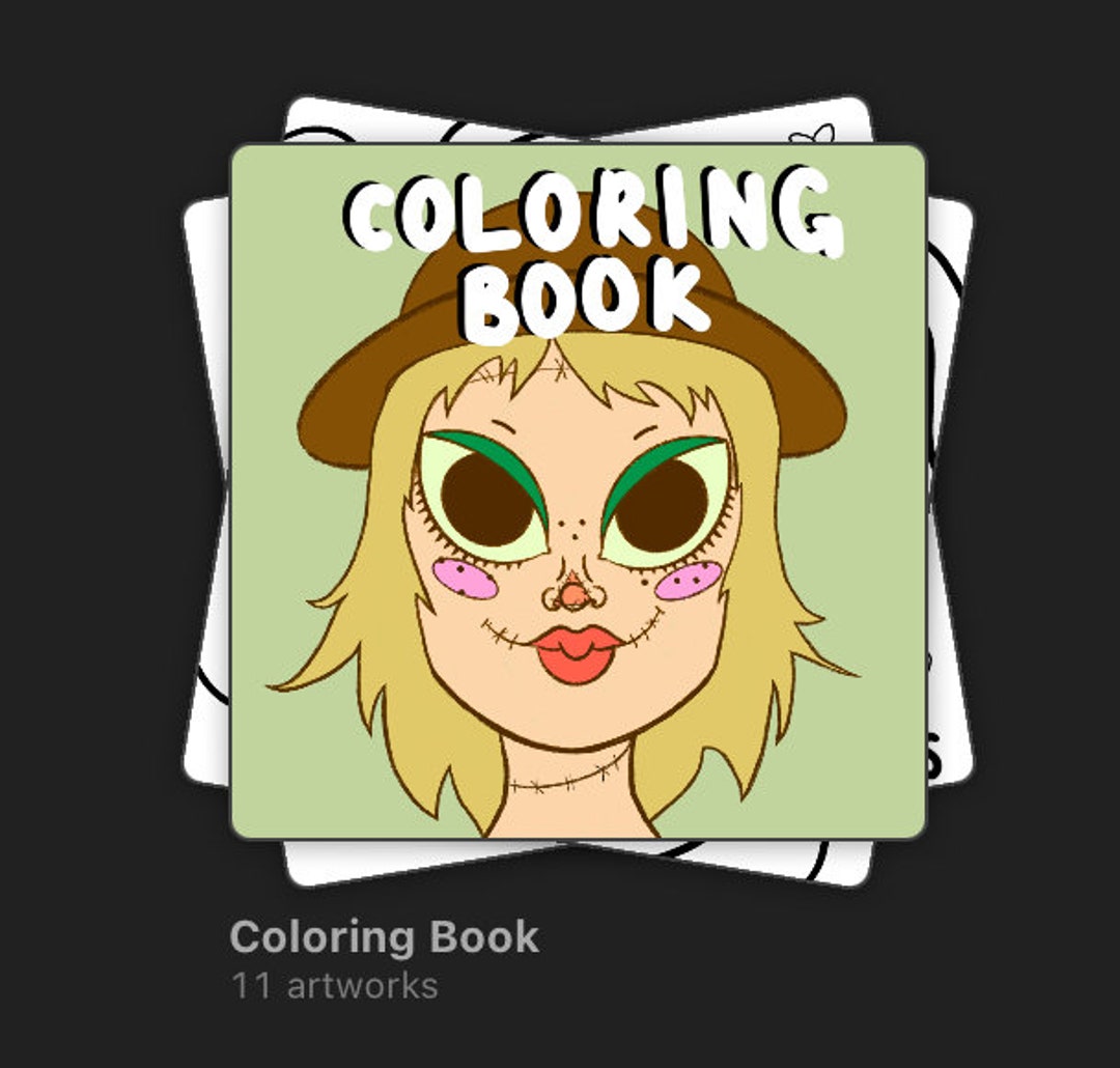 Cutesy Coloring Book Pdf - Etsy