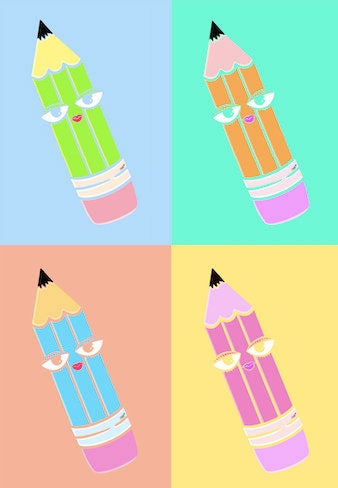 Classroom Supplies Gurlies Pop Art Bundle - Etsy