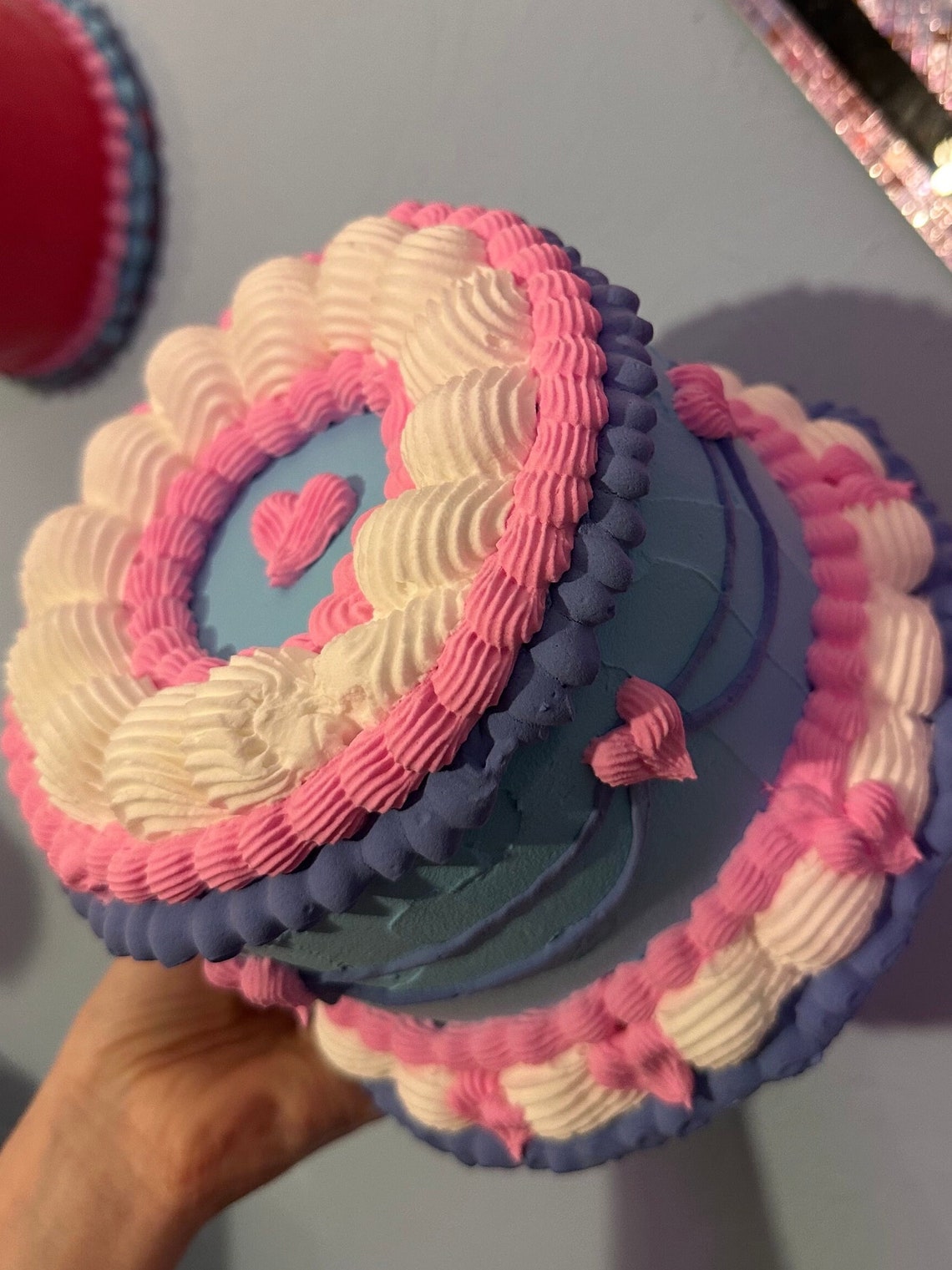 Hearts Fake Cake - Etsy