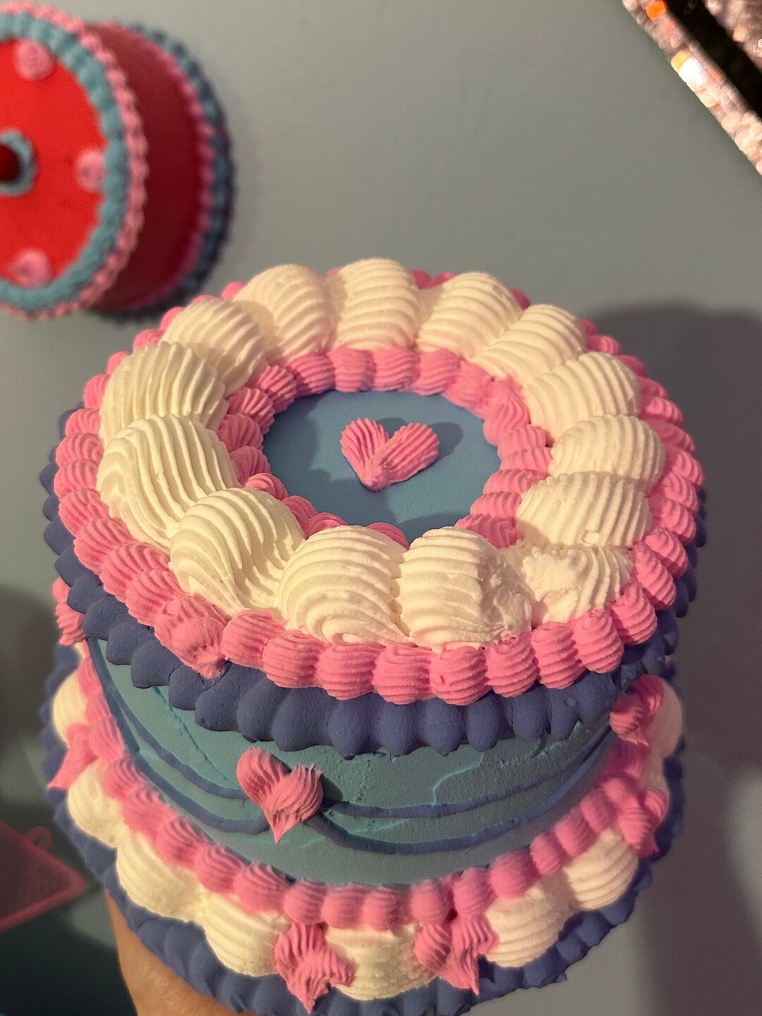 Hearts Fake Cake - Etsy