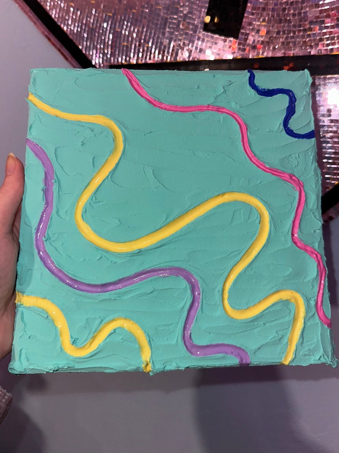 Colored Paths (plaster Art) - Etsy