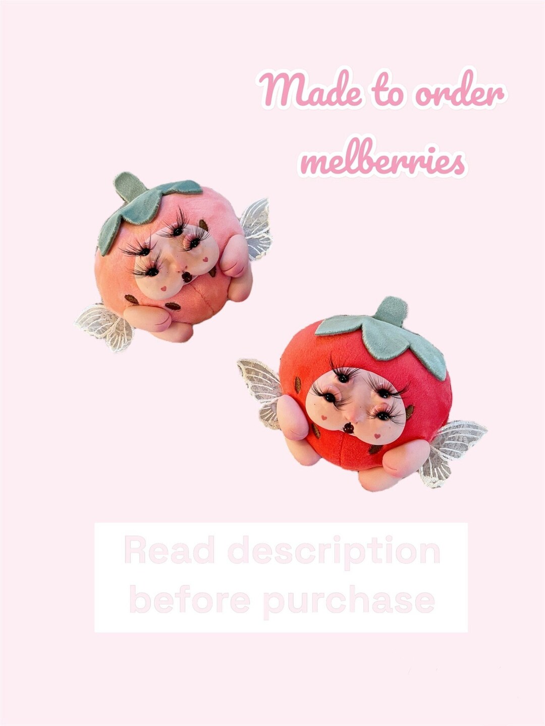 Strawberry Mel Dolls - Etsy UK
