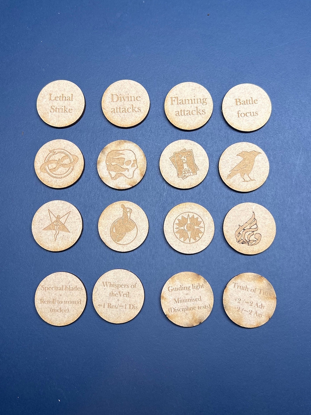 Paths of Magic Markers Lasercut 3 Mm MDF the Ninth Age for Wargaming ...