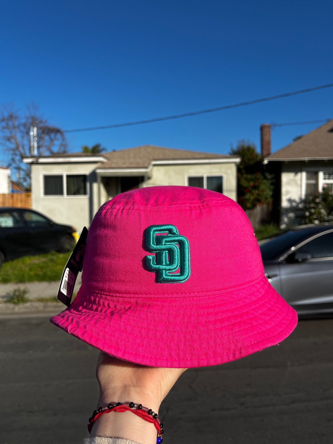 San Diego Padres Pink Bucket Hat - Etsy