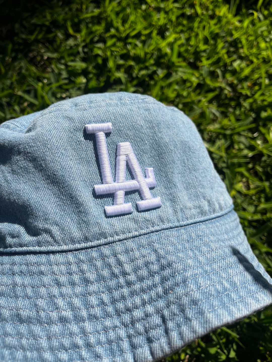 Light Denim Los Angeles Dodgers Bucket Hat - Etsy