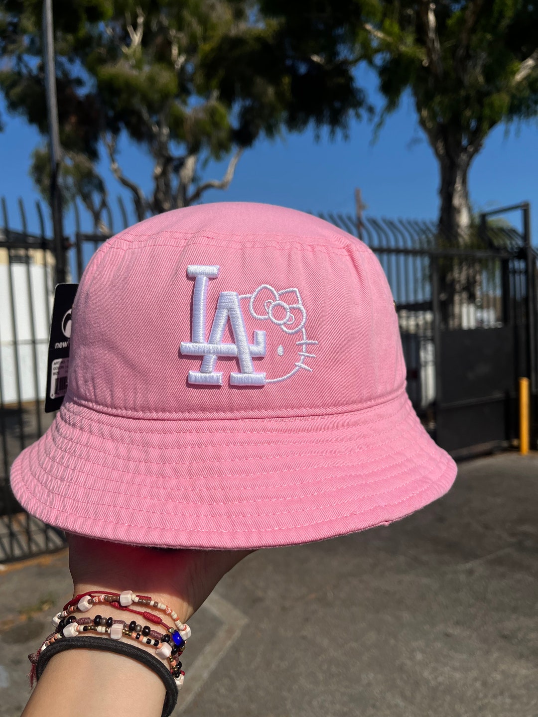 LA X Hello Kitty Pink Bucket Hat - Etsy
