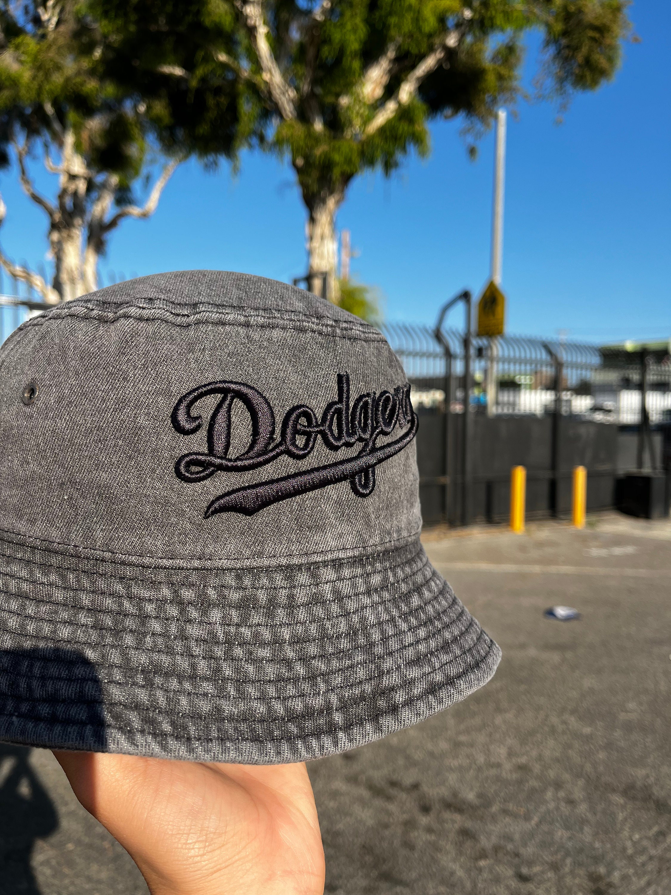All Black Dodgers Bucket Hat - Etsy
