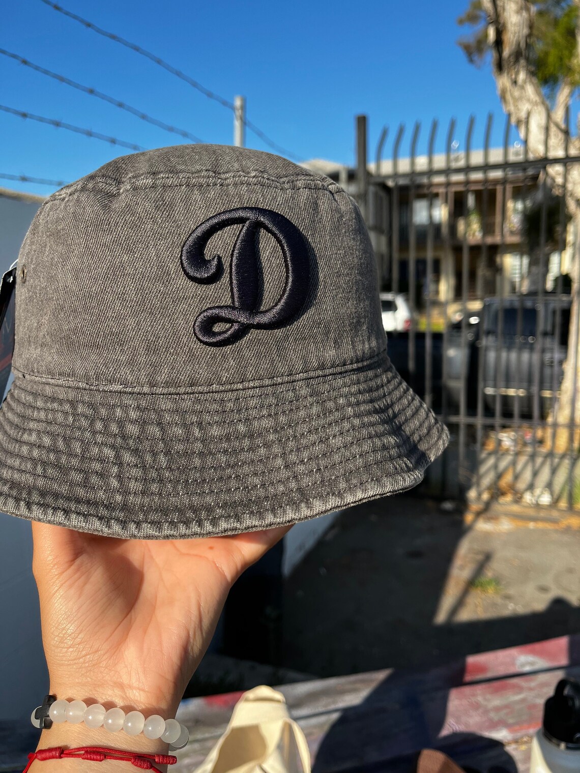 All Black D Bucket Hat - Etsy