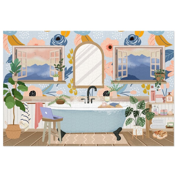 Bathroom Jigsaw Puzzles - Etsy