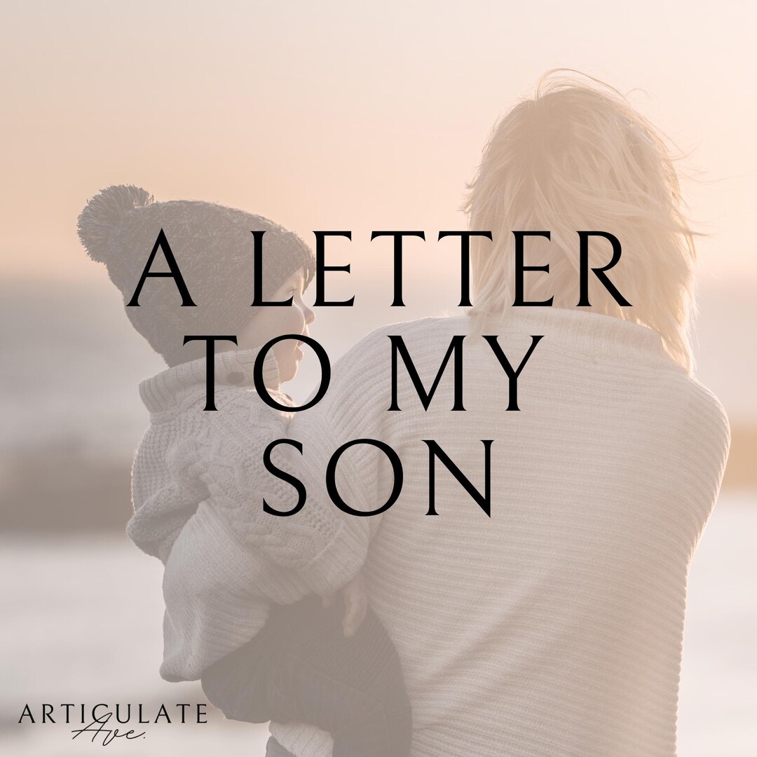 Personalized Letter to My Son, Letter to Son, 1st Birthday Letter, to ...