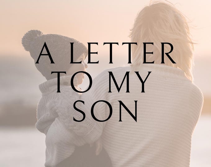 Personalized Letter to My Son, Letter to Son, 1st Birthday Letter, to ...