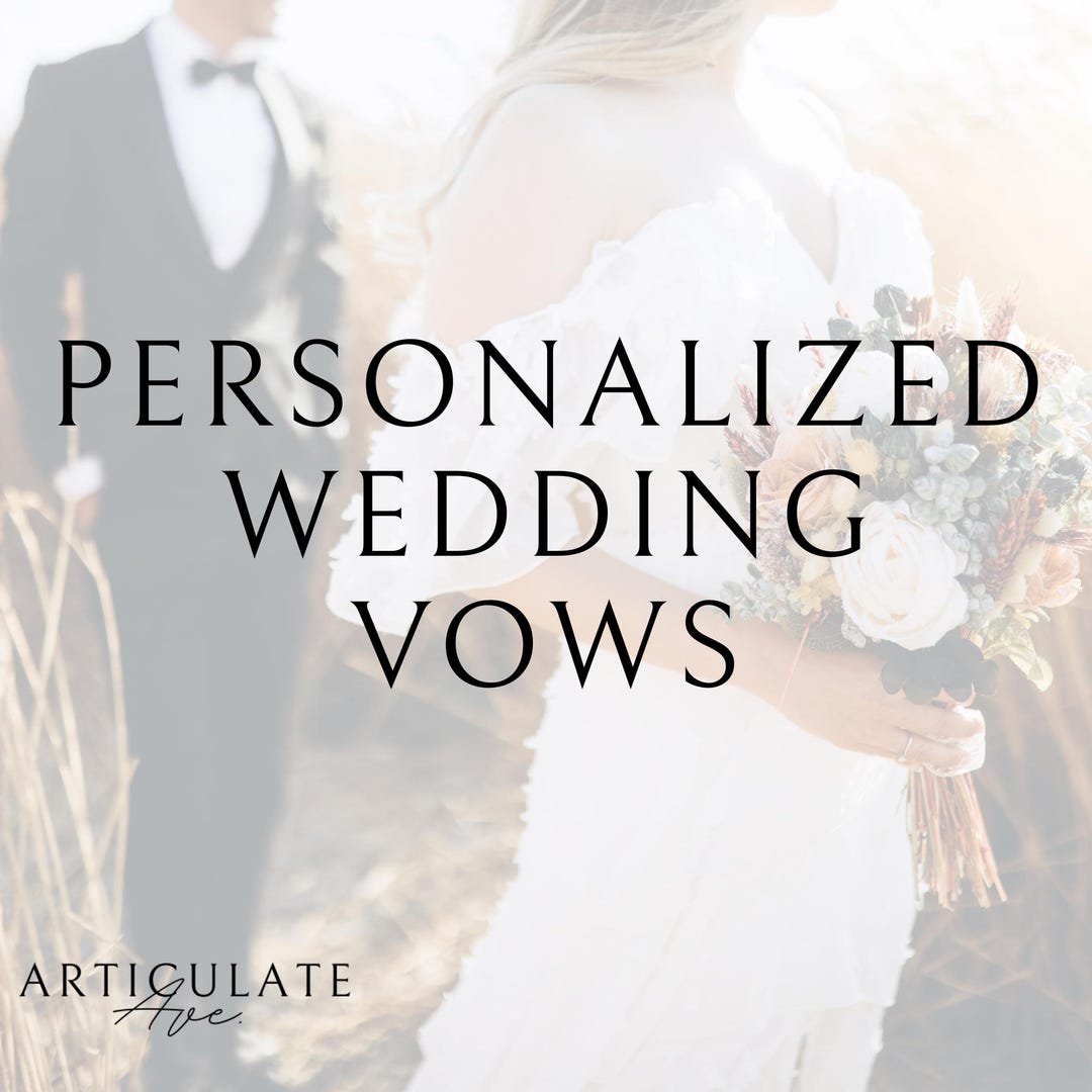 Personalised Wedding Vows, Vow Writer, Wedding Vow Help, Bride Vows ...