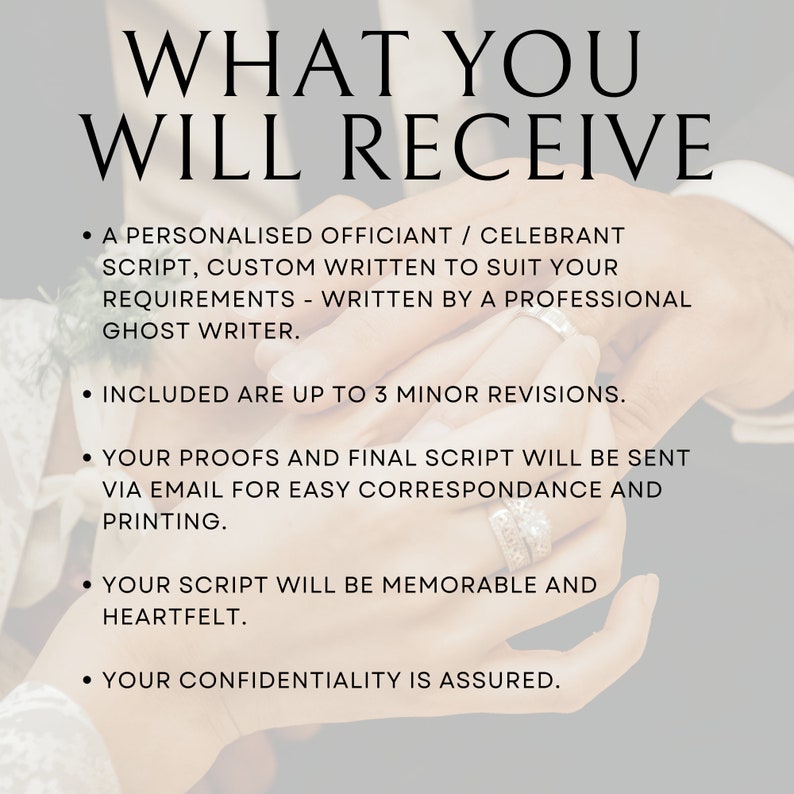 Celebrant Script, Officiant Script, Wedding Ceremony Officiant ...