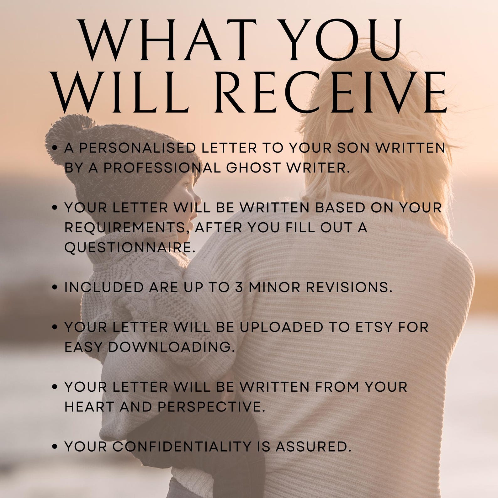 Personalized Letter to My Son, Letter to Son, 1st Birthday Letter, to ...