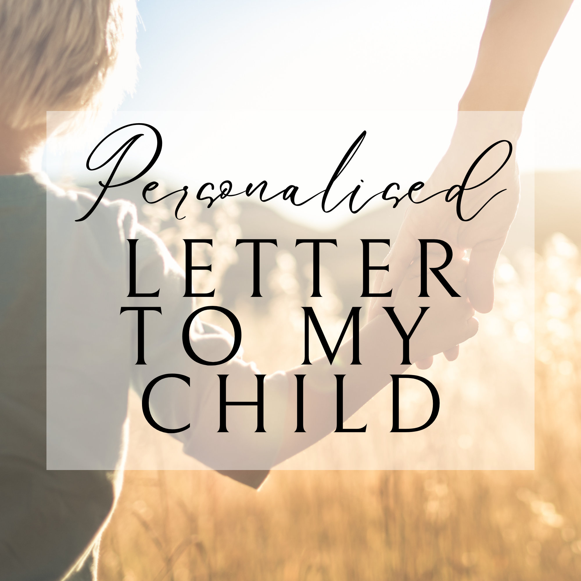 Personalized Letter to My Child, Keepsake, 1st Birthday Letter, Letter ...