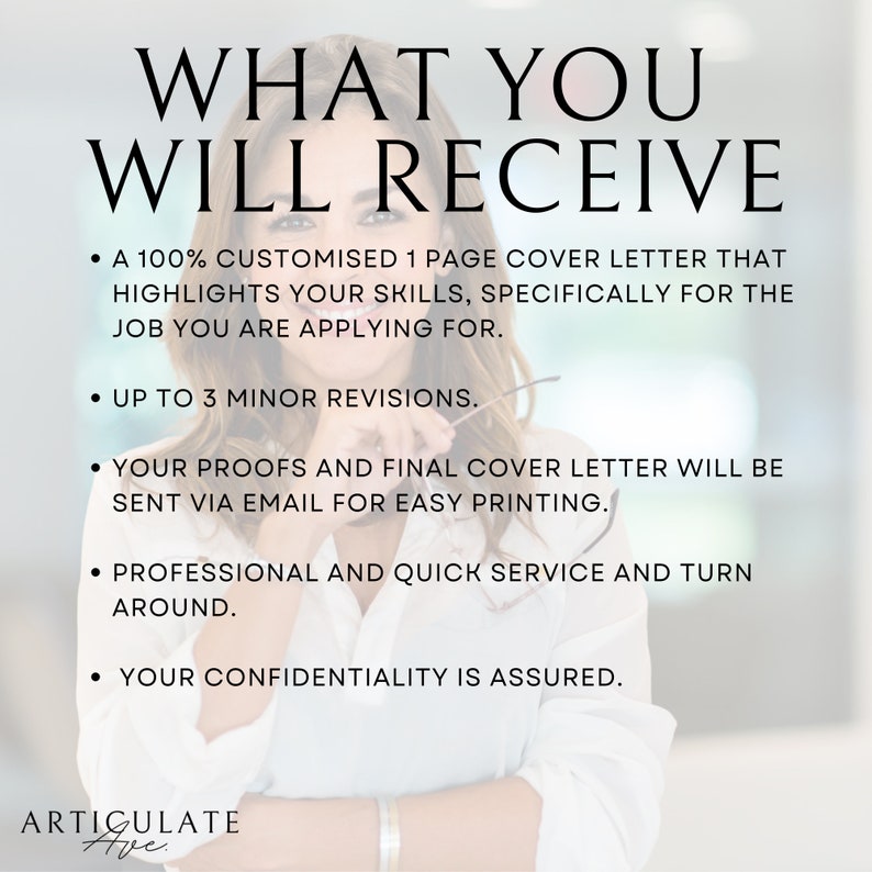 Custom Cover Letter | Personalized Professional Writing Service, Resume ...