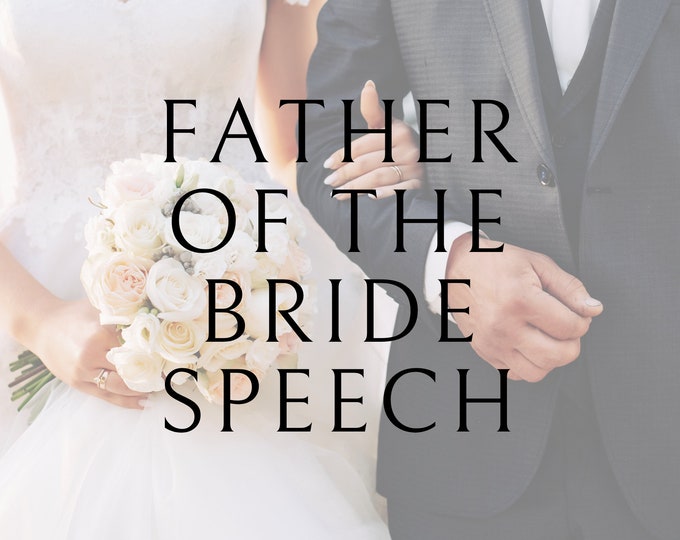 Father of the Bride Speech, Wedding Toast, Father of the Bride Toast ...