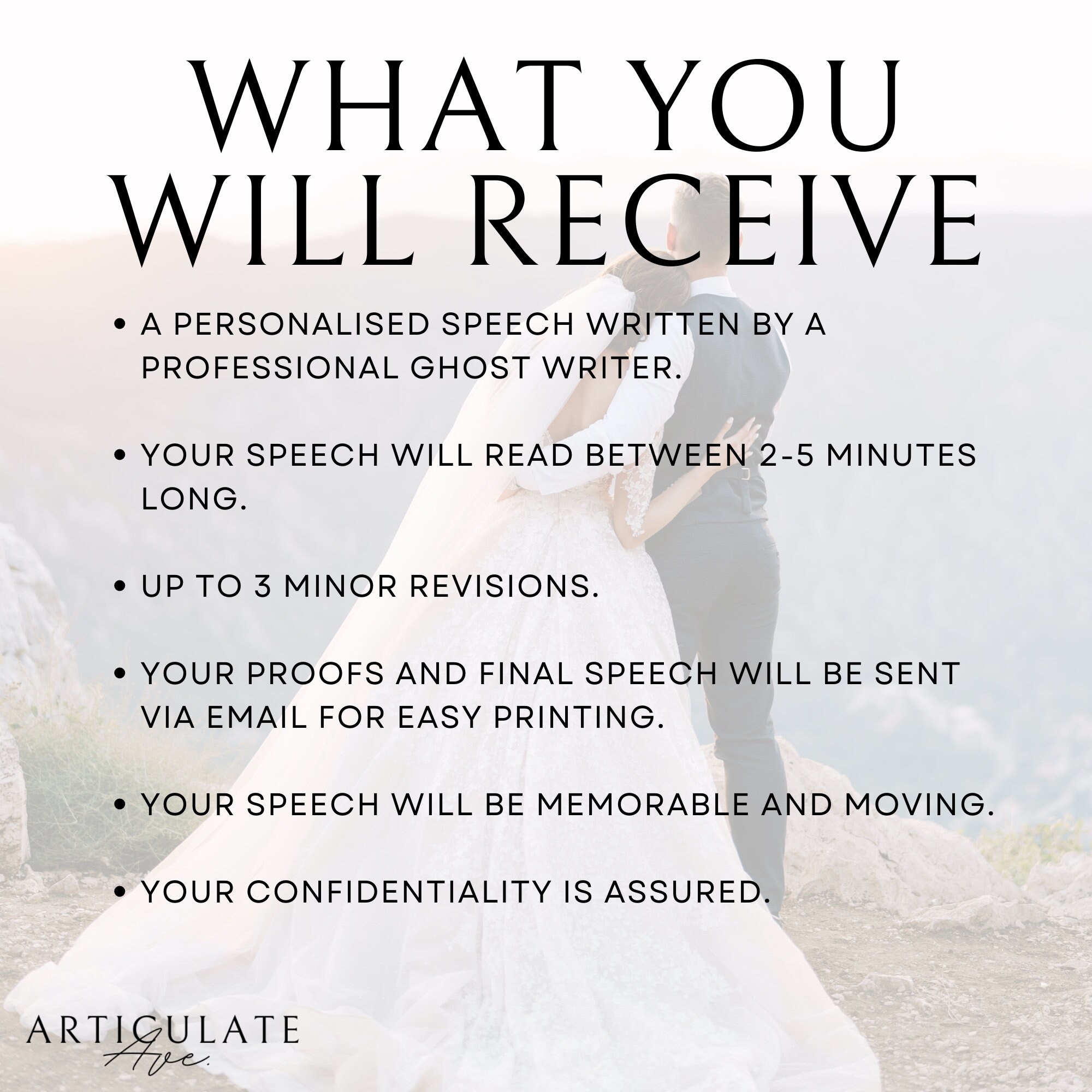 Custom Speech Writing, Speech Writer, Wedding Speech Template, Bride ...