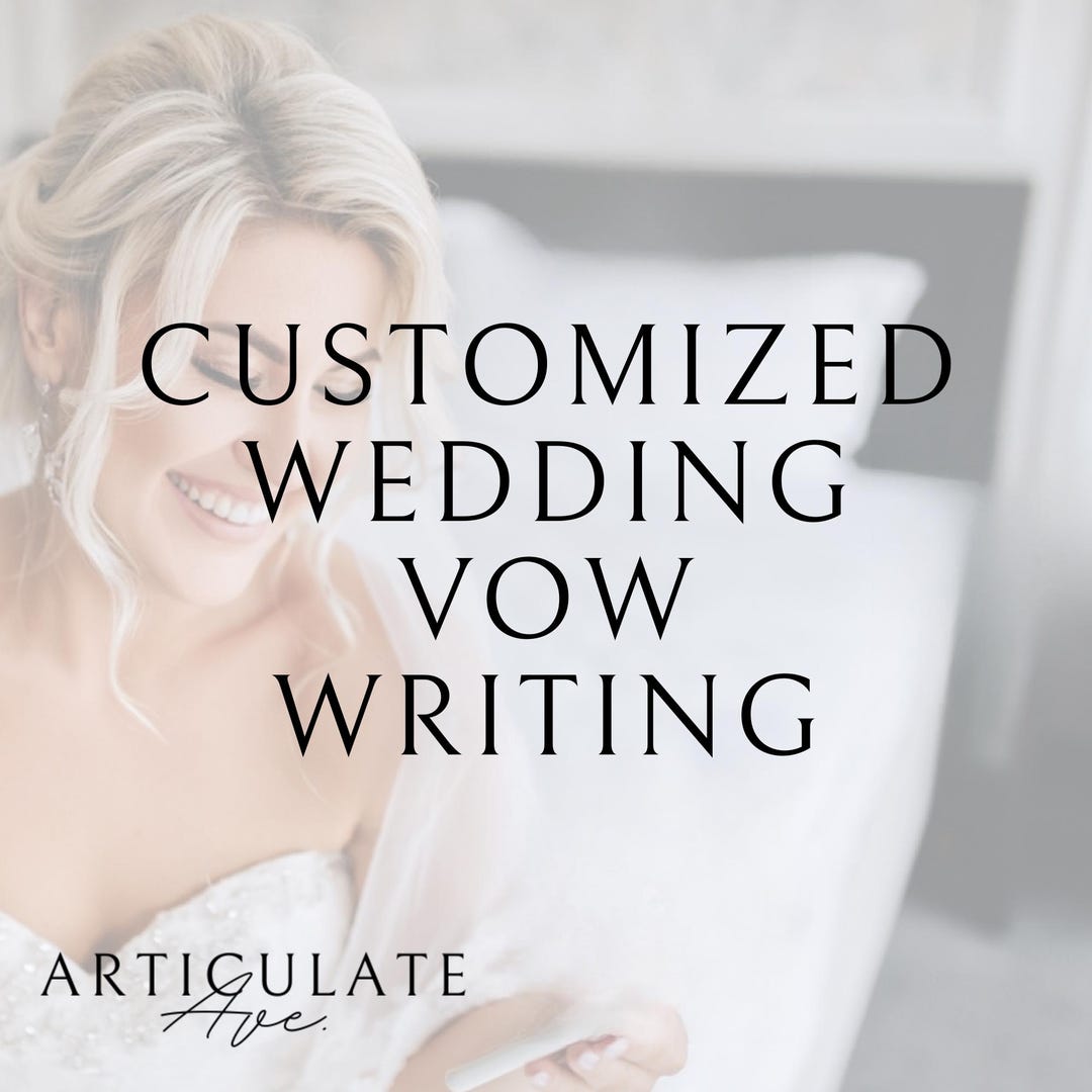 Custom Wedding Vows, Vow Writer, Wedding Vow Help, Bride Vows, Groom Vows, Custom Wedding Vows ...