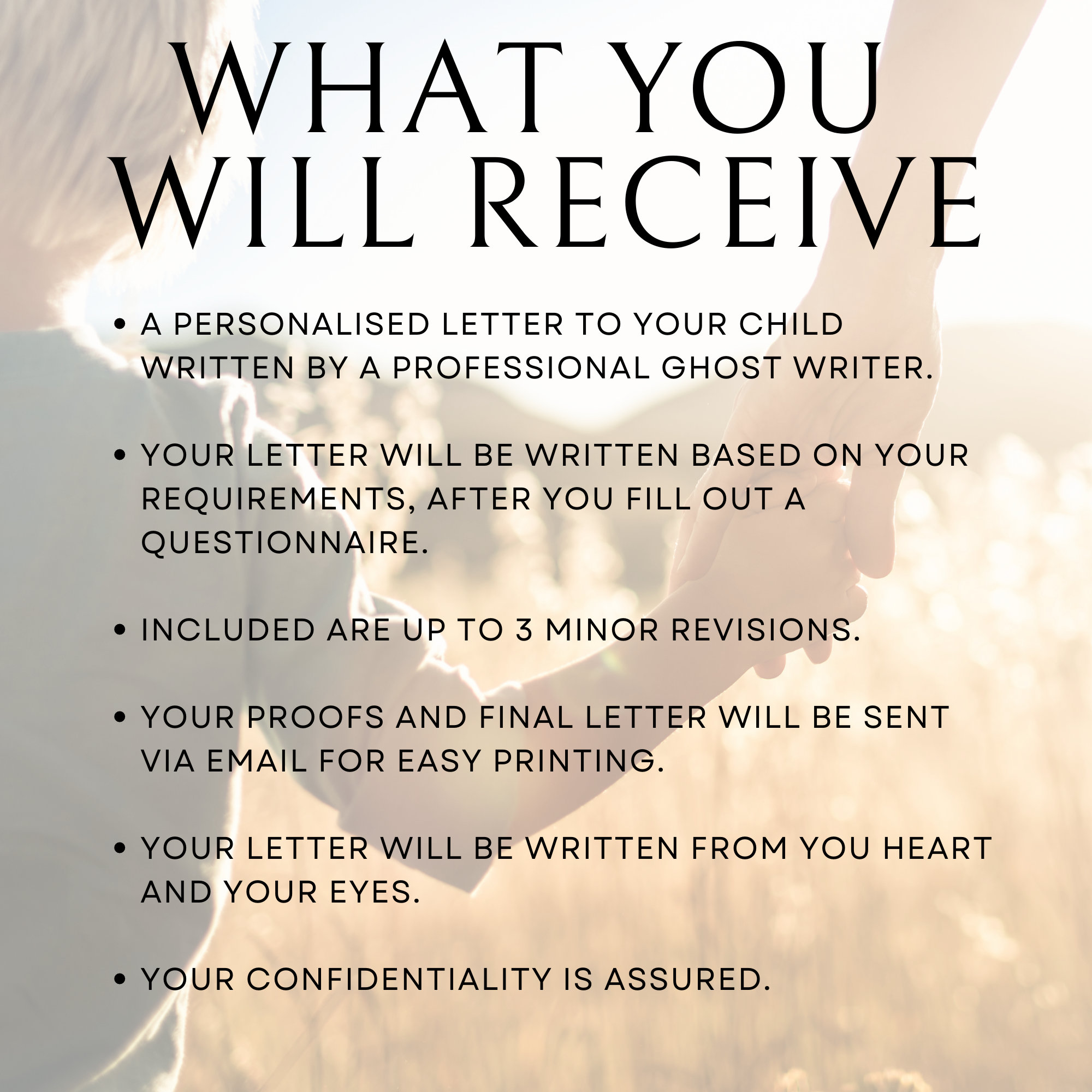 Personalized Letter to My Child, Keepsake, 1st Birthday Letter, Letter ...