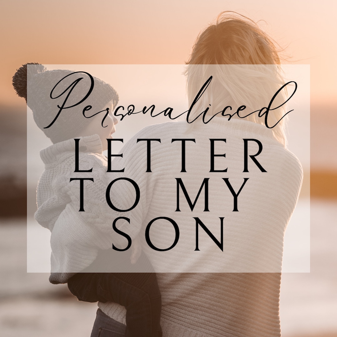 Personalized Letter to My Son, Letter to Son, Keepsake, 1st Birthday ...