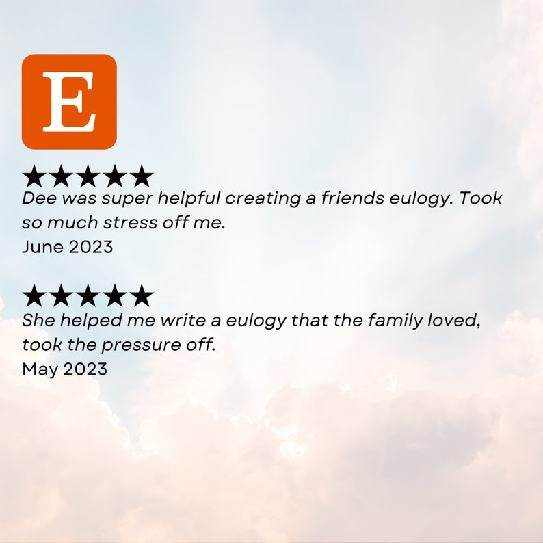 Eulogy, Memorial Service Speech, Celebration of Life, Passing of Loved ...