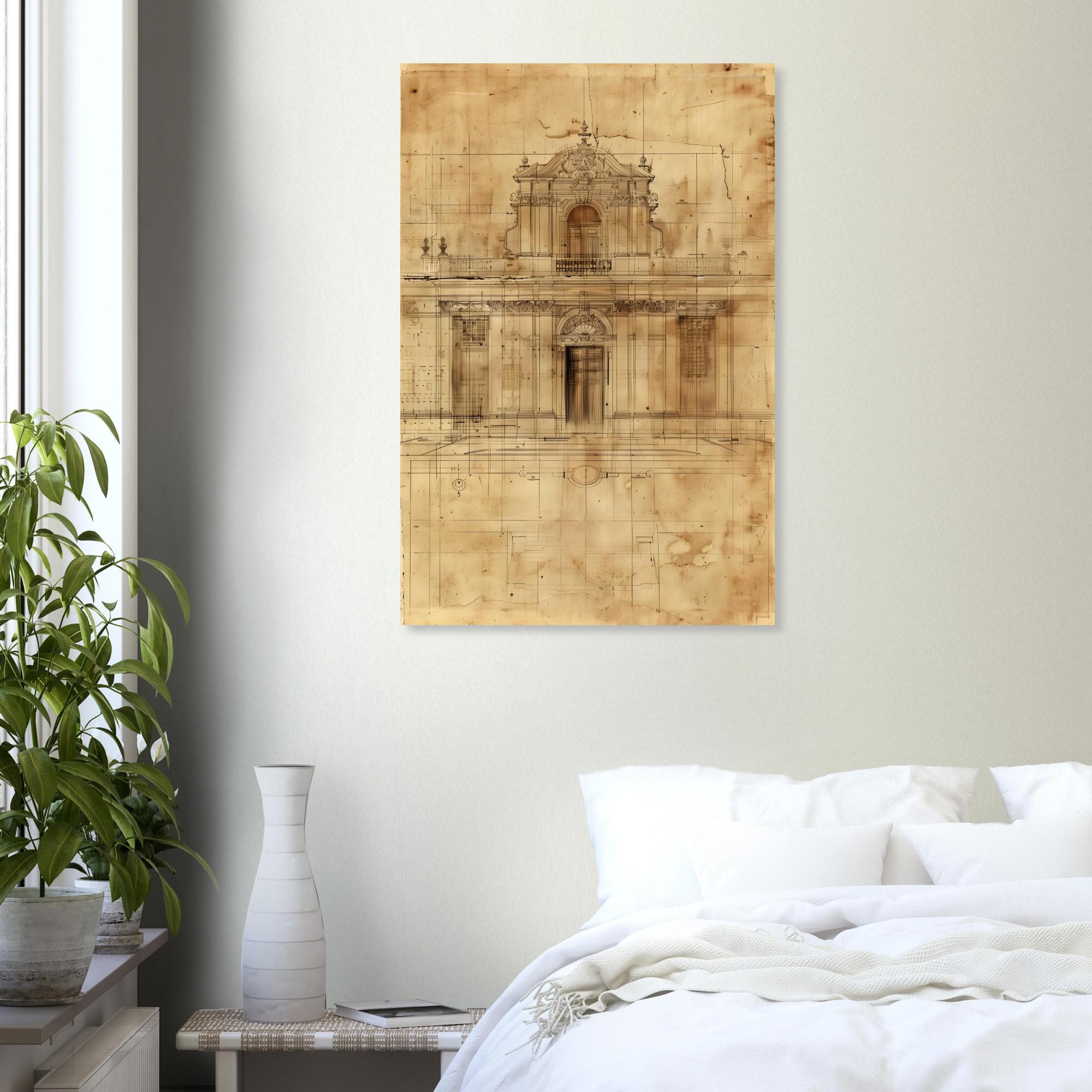 Renaissance Architectural Plan Poster - Etsy
