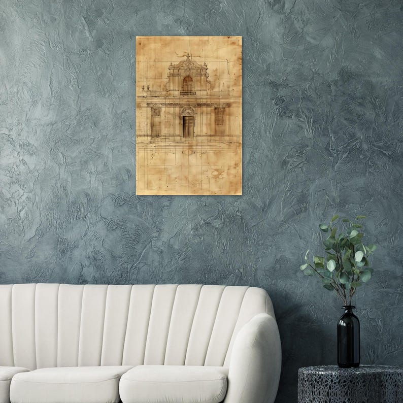 Renaissance Architectural Plan Poster - Etsy