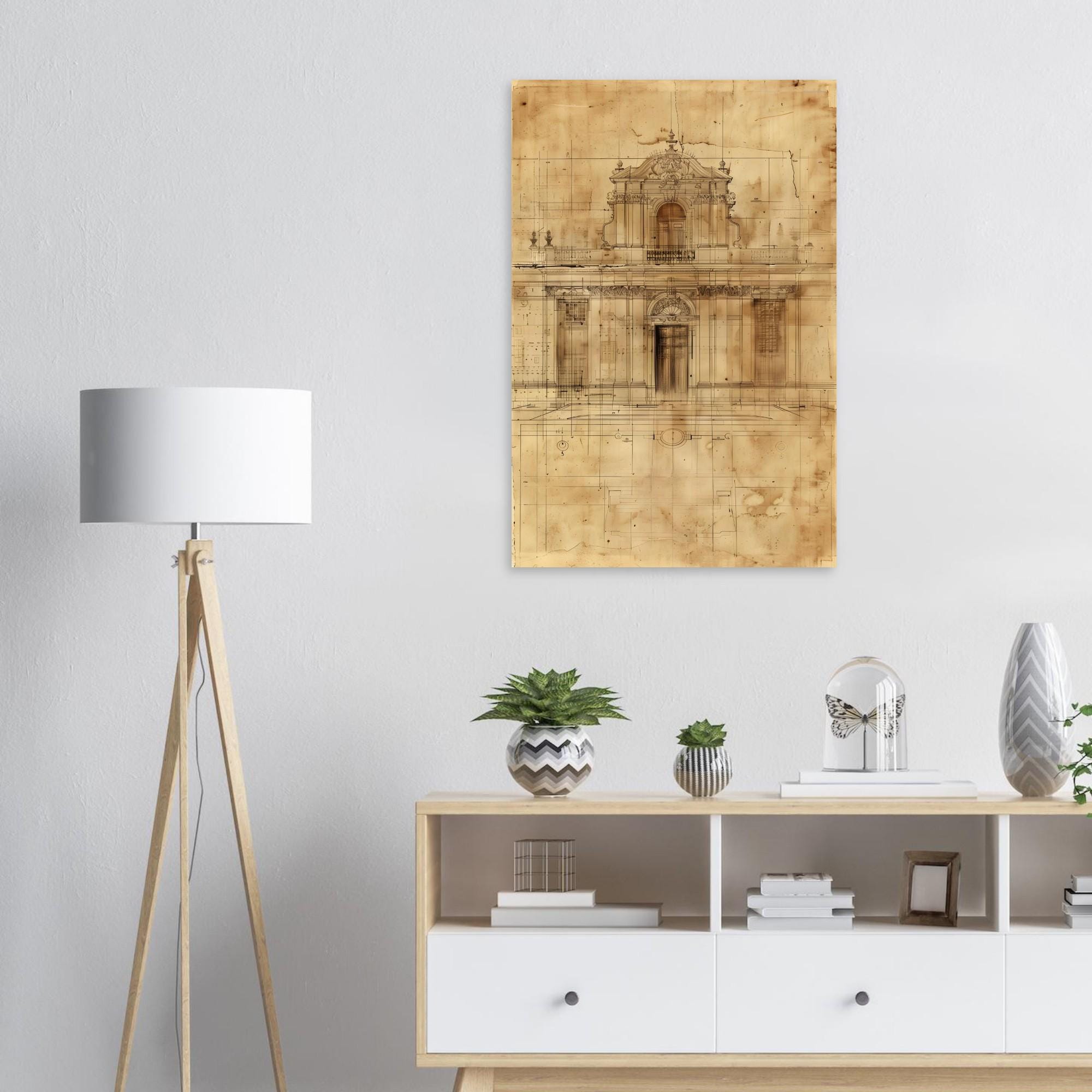 Renaissance Architectural Plan Poster - Etsy