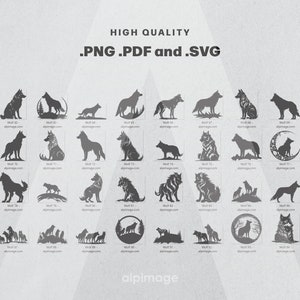 Wolf PNG, Wolf SVG and Wolf PDF, 111 Wolf Silhouette Images - Wolf ...