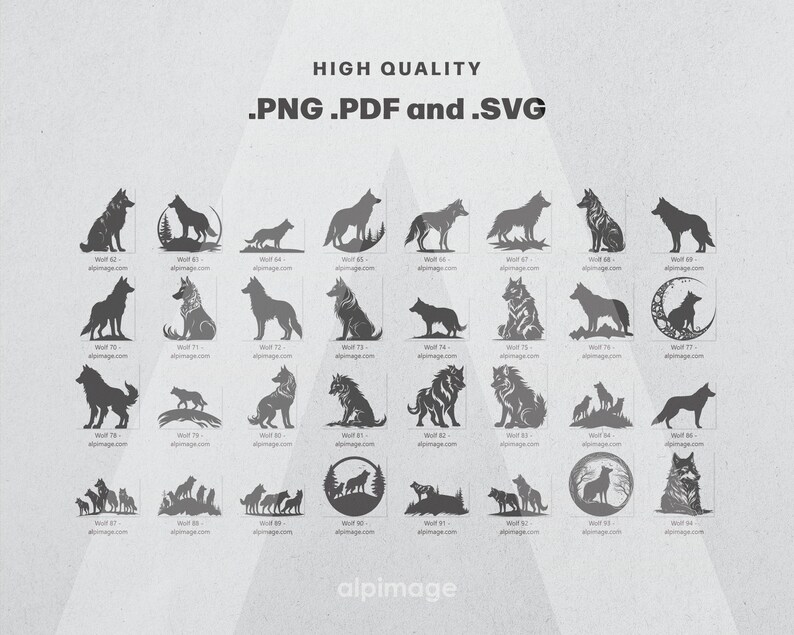 Wolf PNG, Wolf SVG and Wolf PDF, 111 Wolf Silhouette Images - Wolf ...