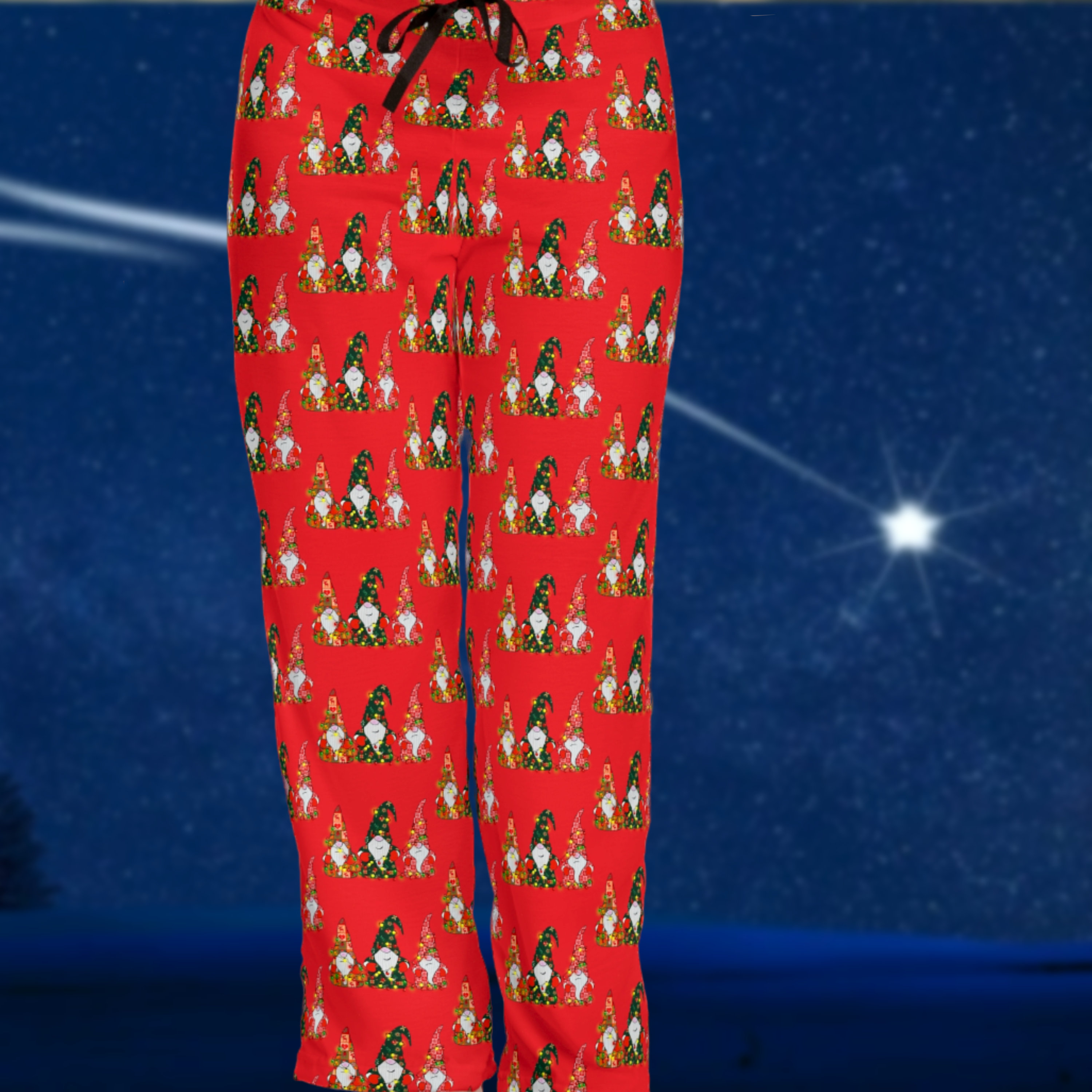 Christmas Pajama Pants for Women, Christmas Gnomes Sleepover Party ...