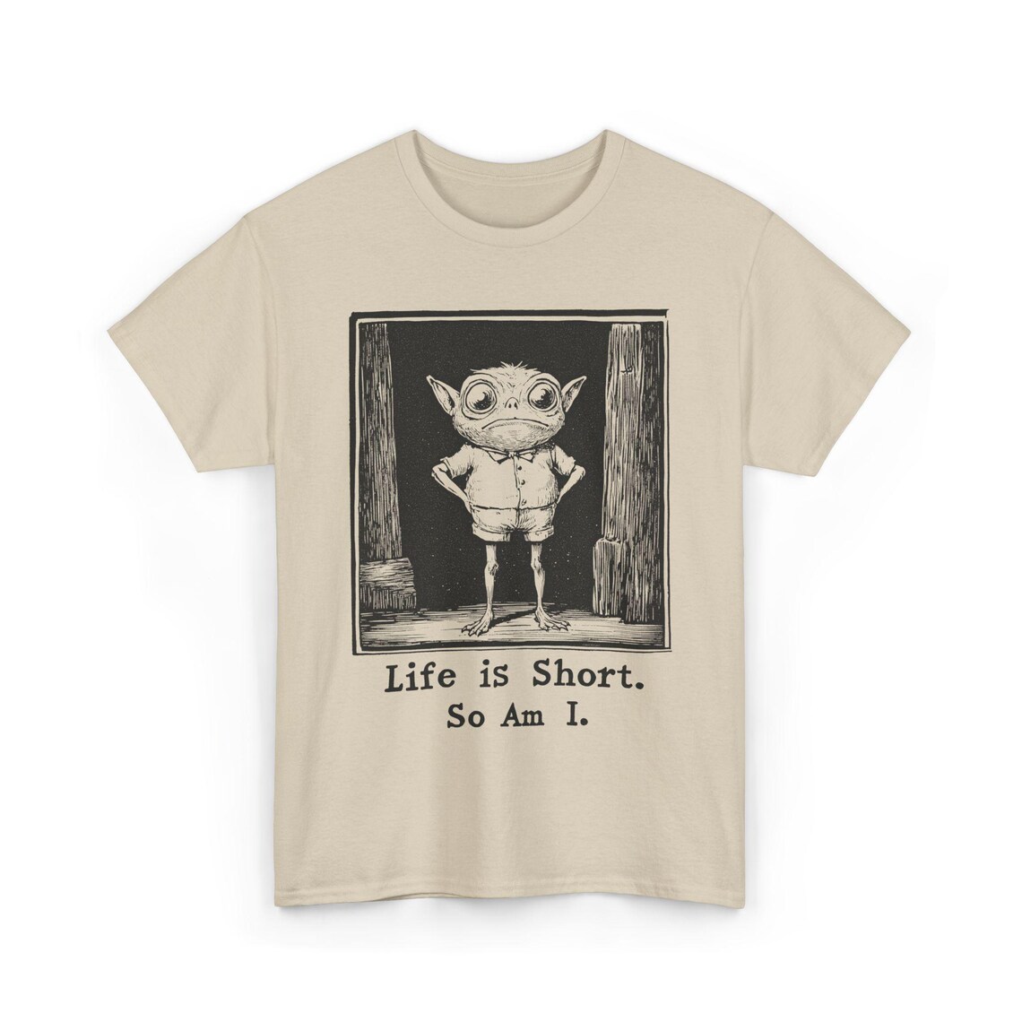 Funny Goblin Shirt, Goblincore Aesthetic Tee, Short Friend Shirt, Cute ...