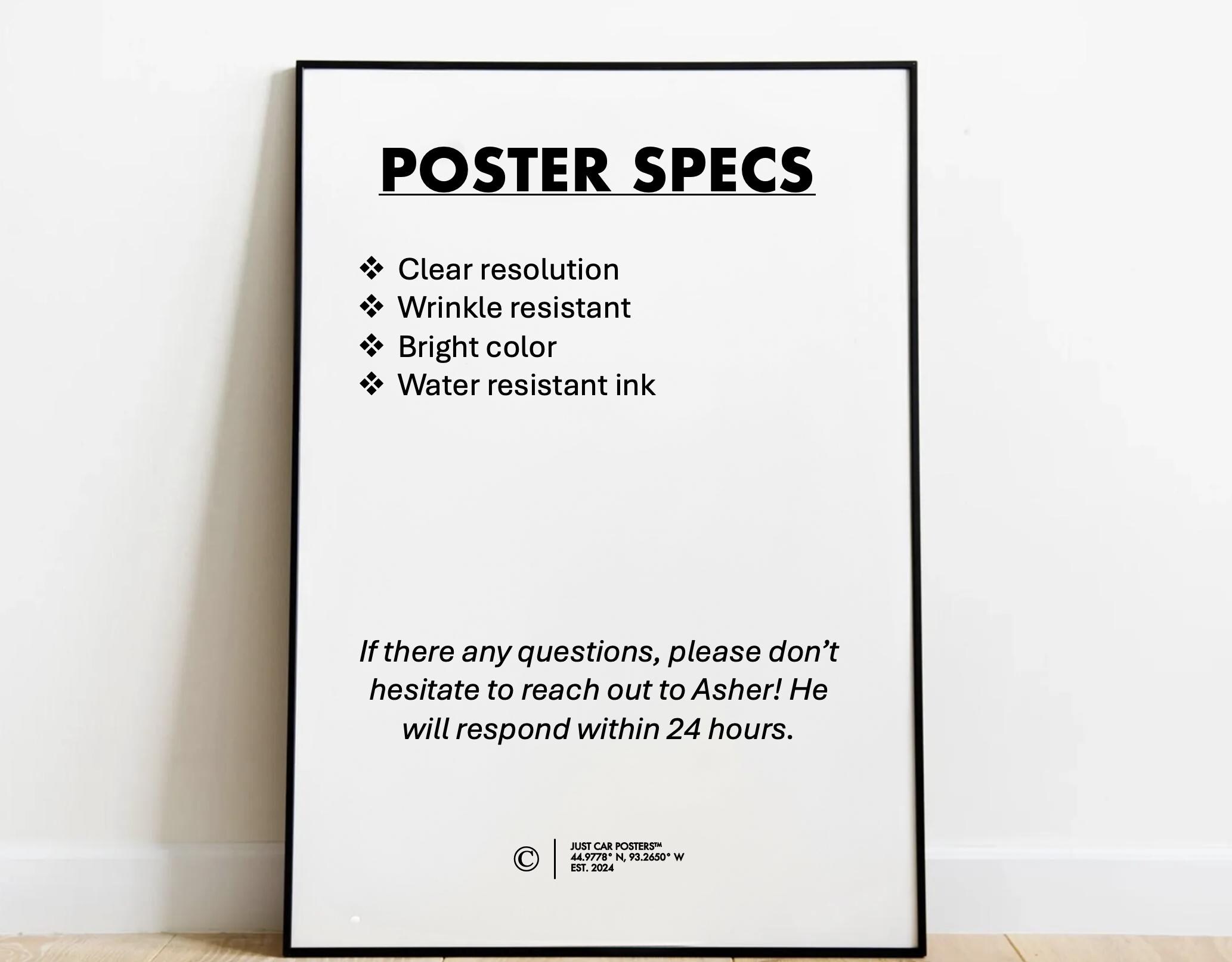 Classic Car Poster Print, Super Car Posters, Vintage Car Photography ...