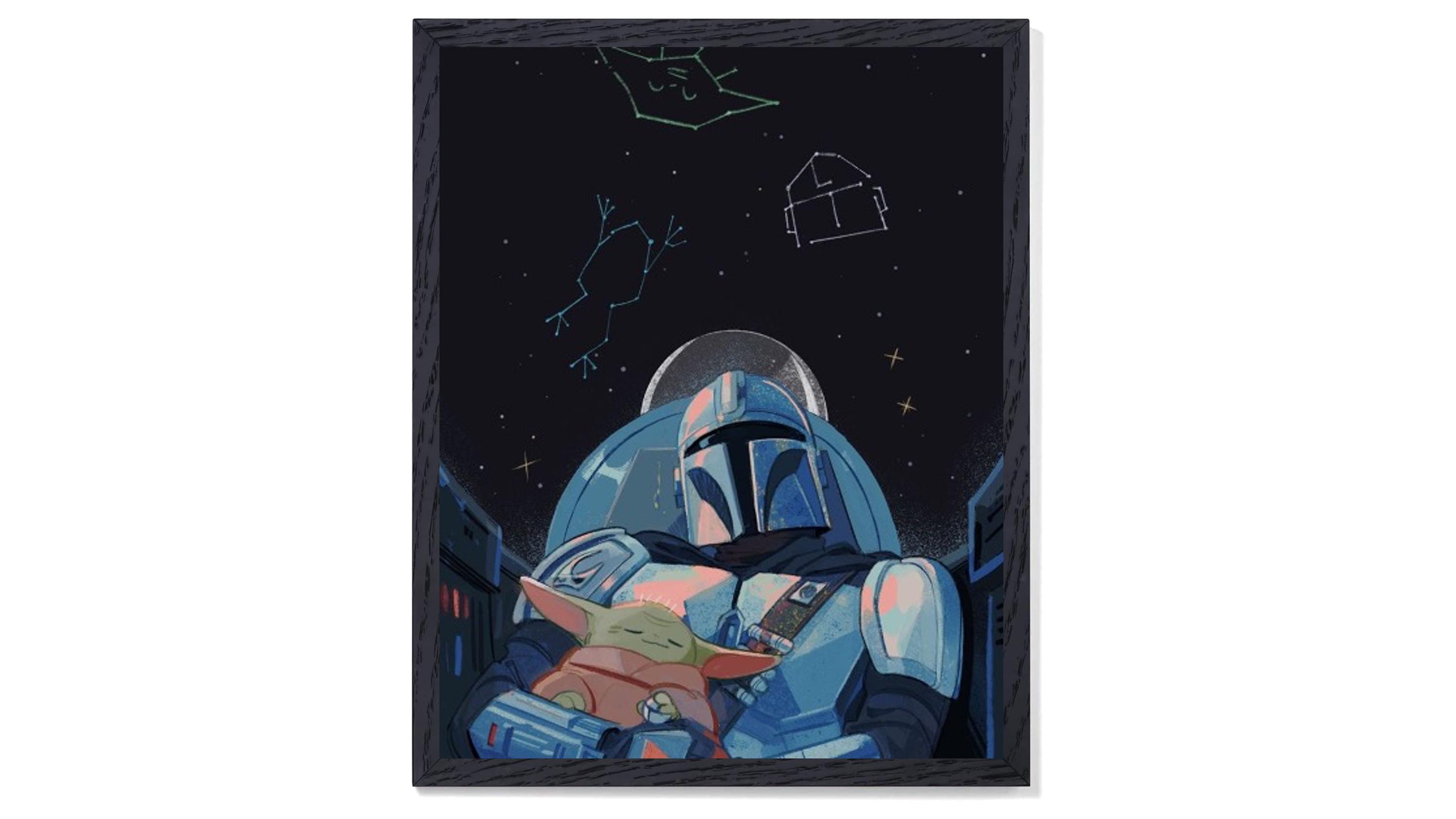 Star Wars Poster Set of 4, Star Wars Gifts, Star Wars Prints, Darth ...