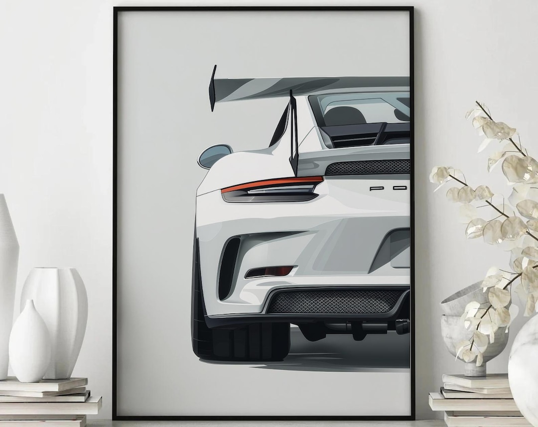 Sports Car Poster Porsche 911 GT3 RS, Porsche Car Poster, Porsche Wall ...