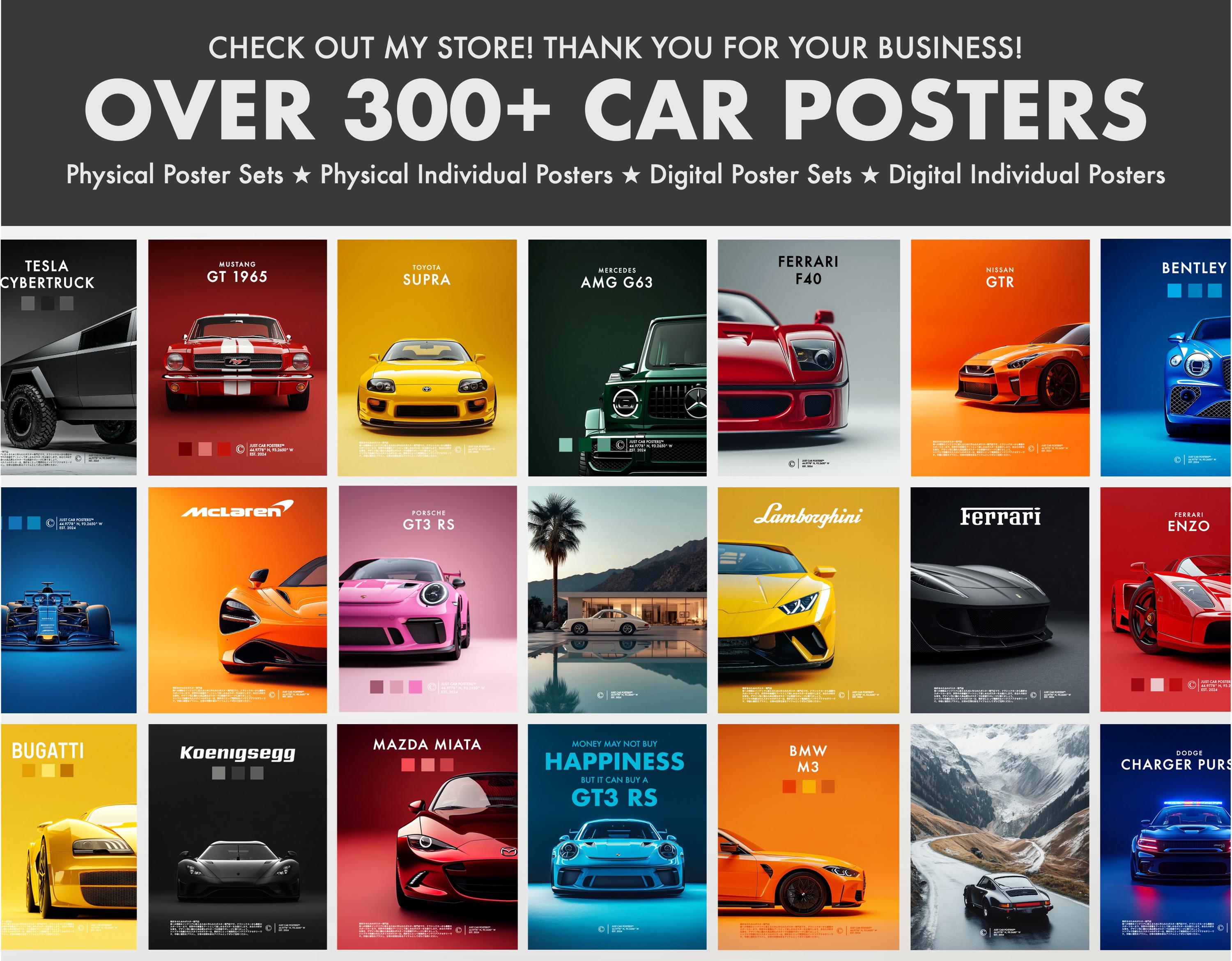 Porsche Car Posters, Porsche GT3, Carrera GT, Panamera, 911 Car Prints ...