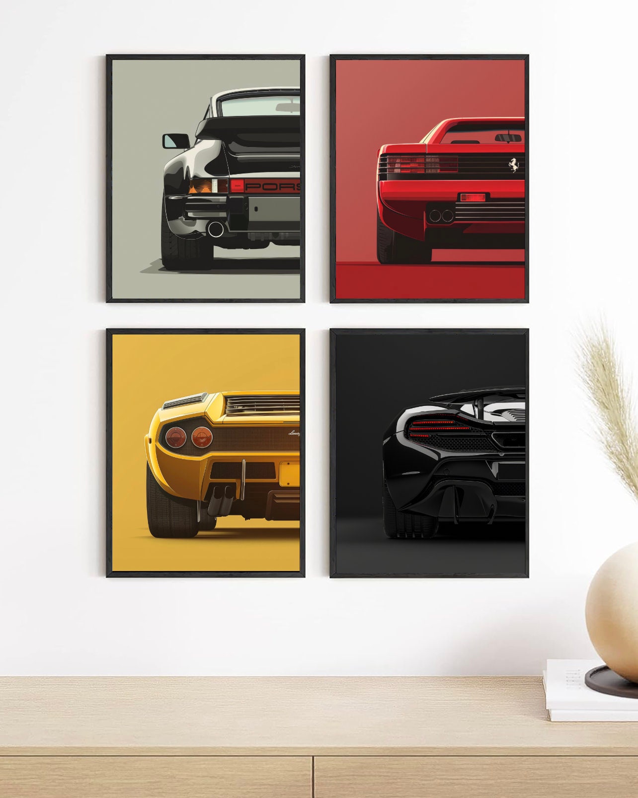 Sports Car Posters - Porsche, Mclaren, Lamborghini, Ferrari - for ...